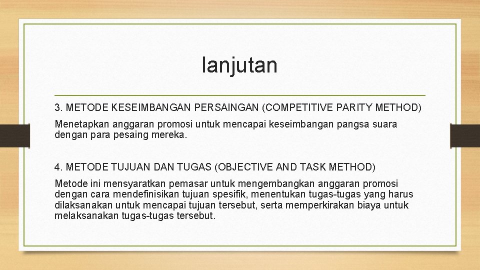 MANAJEMEN KOMUNIKASI PEMASARAN SUMBER DAYA KEUANGAN UNTUK KOMUNIKASI