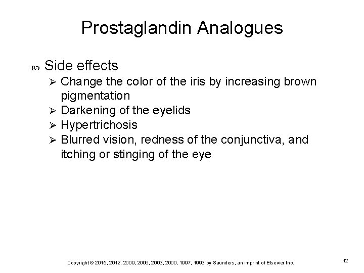 Chapter 49 Drugs for Eye and Ear Disorders