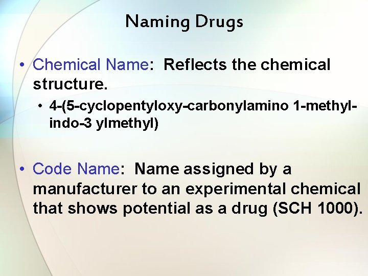 General Pharmacological Principles Module A Objectives The student
