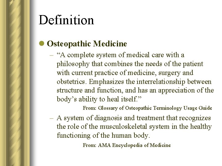 Integrating Osteopathic Manipulative Treatment into Clinical Care Helen