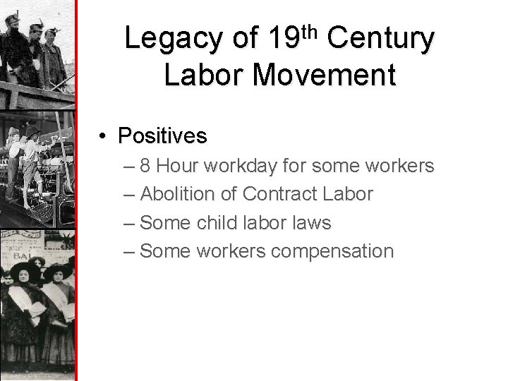 Labor Force Distribution 1870 1900 The Worker Immigrants