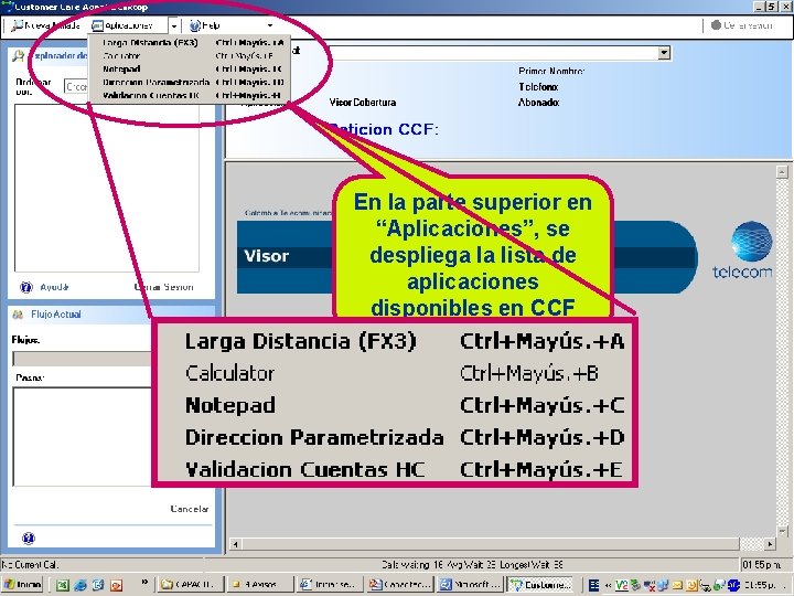 APLICACIONES DE CCF Customer Care Framework Gerencia de