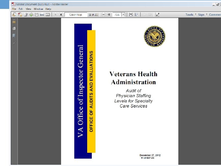 BILLING WITHIN THE VA What You Need to