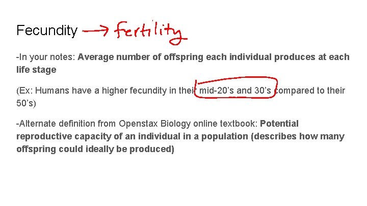 Unit 1 Part 1 Notes Populations AP Biology