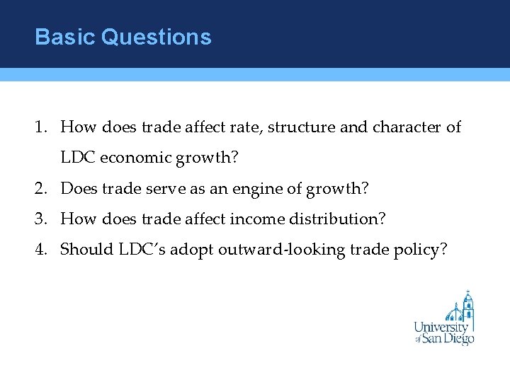 Chapter 12 International Trade and Development Strategy Basic