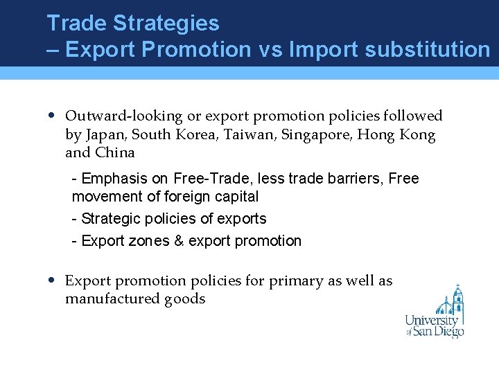 Chapter 12 International Trade and Development Strategy Basic
