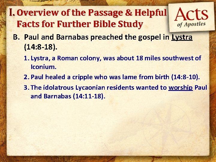 Lesson 20 Pauls First Missionary Journey 2 From