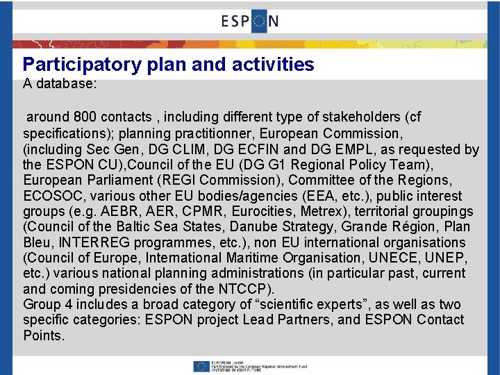 European Territorial Scenarios and Vision 2050 ESPON ET