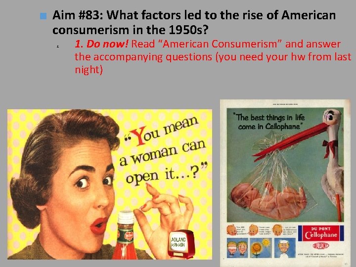 Aim 83 What factors led to the rise