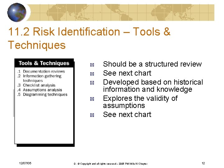 11 Risk Management PMP Prep Course Based on
