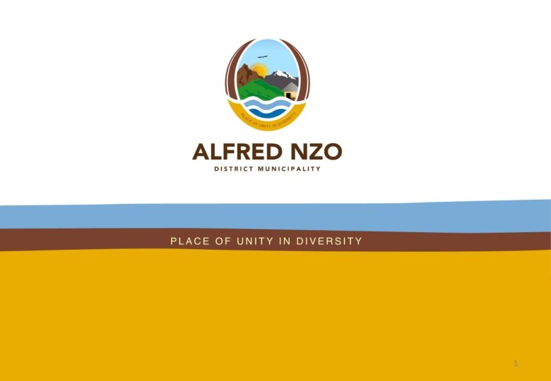 1 ALFRED NZO DISTRICT MUNICIPALITY LOCAL ECONOMIC DEVELOPMENT