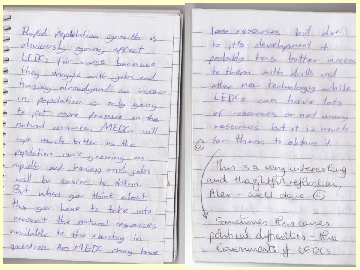 Using dialogic diaries to explore and develop student