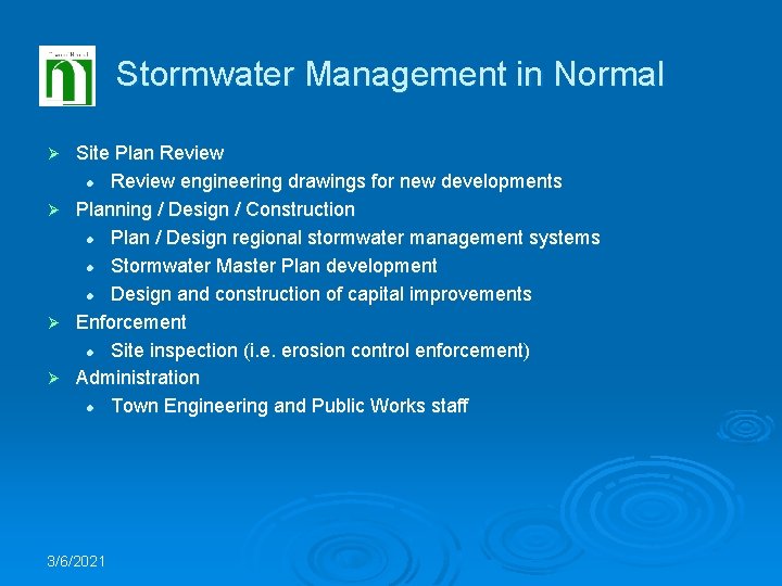 Workshop Development Sustainability Stormwater PlanningDesign ...