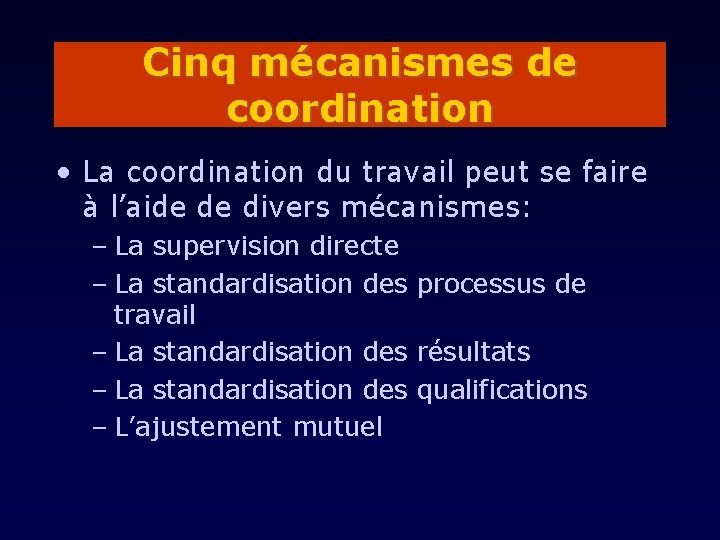 Organisation structures processus et systmes sociaux La structure