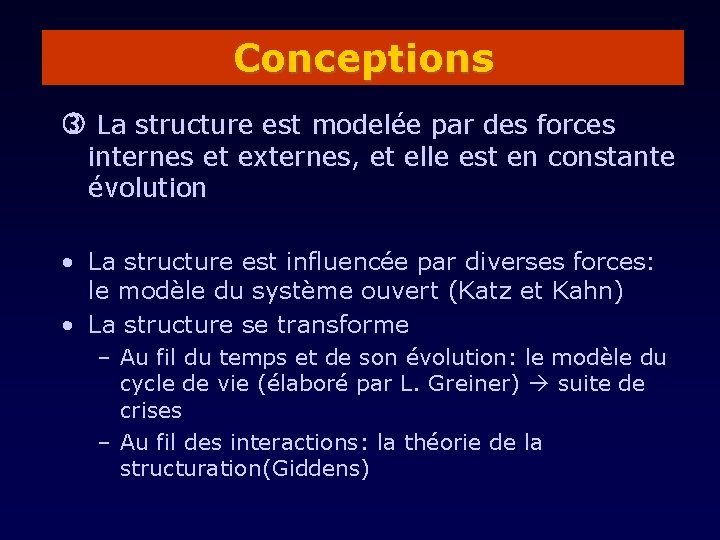 Organisation structures processus et systmes sociaux La structure