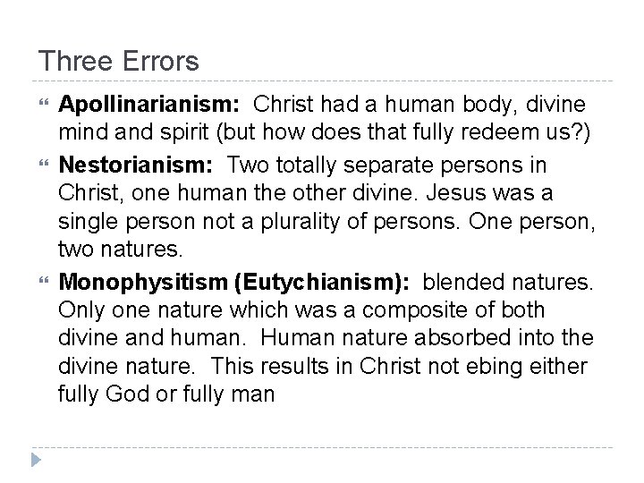Systematic Theology Lecture 10 The Person of Christ
