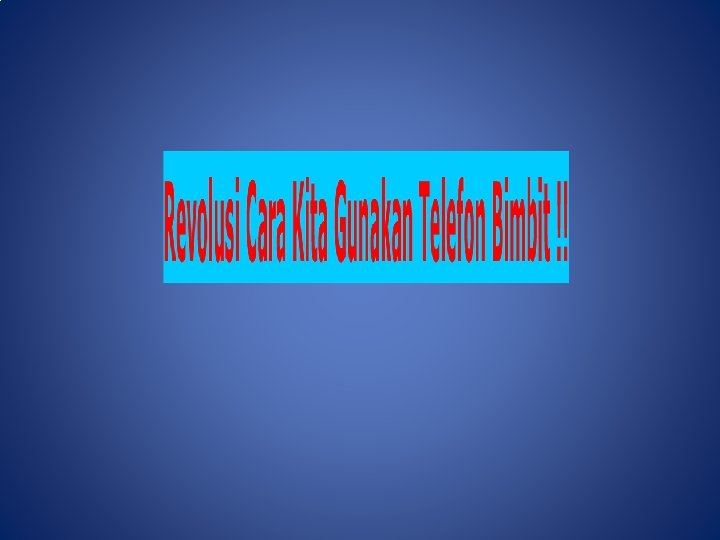 Revolusi Cara Kita Menggunakan Telefon Bimbit Tukar Handphone