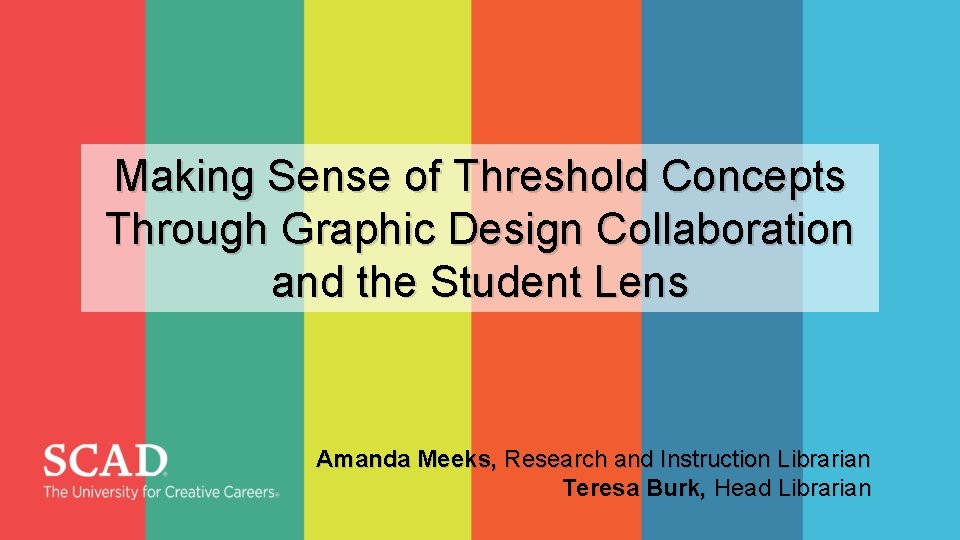 Making Sense of Threshold Concepts Through Graphic Design