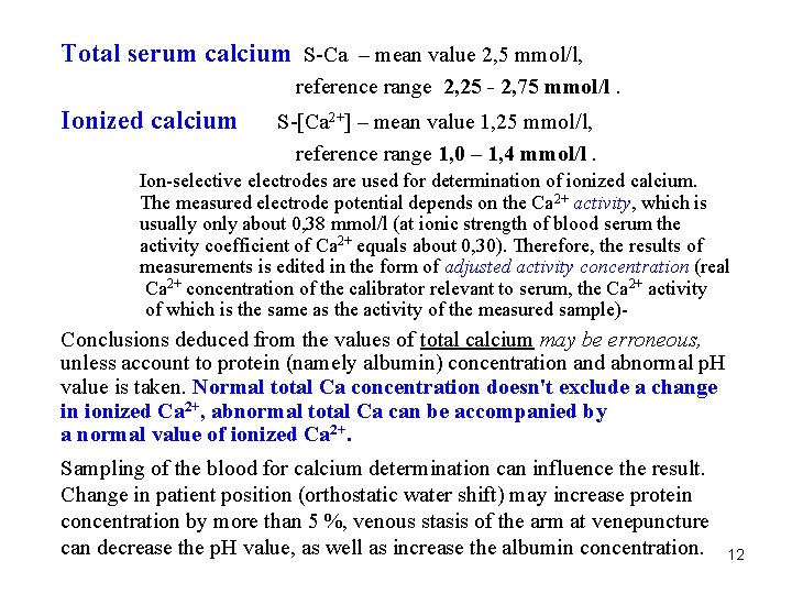 Calcium and phosphates Clinical Biochemistry Dept Biochemistry 2008