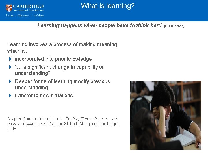 Learning how to learn for the journey of