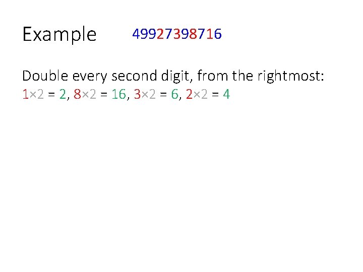 An Introduction to Algorithms Validating Credit Card Numbers