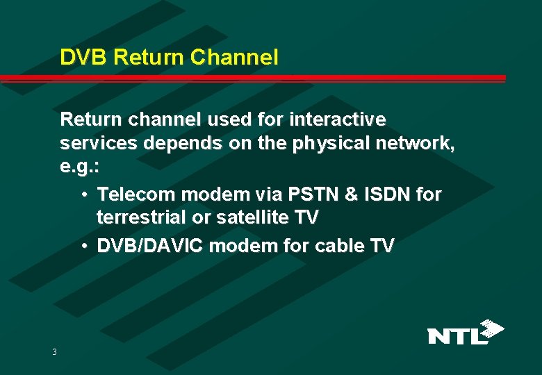 Data Broadcasting Ken Mc Cann 1 Application Example