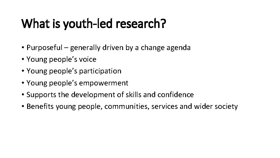 What is YouthLed Research and How to Write