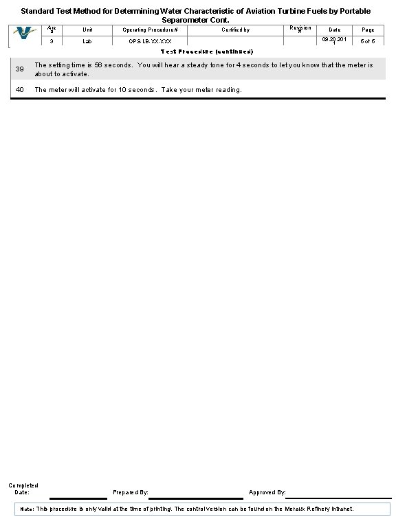 Standard Test Method for Determining Water Characteristic of