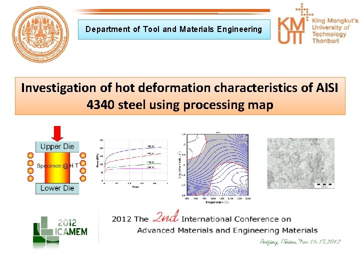 Department of Tool and Materials Engineering Investigation of