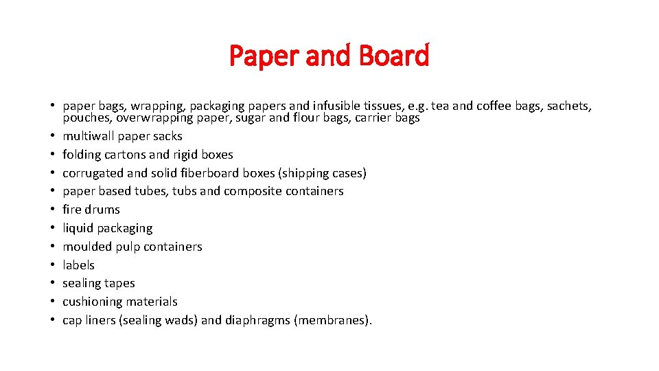 Paper and Board Subject Fish Packaging Technology Date