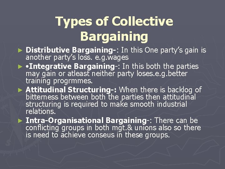 Meaning Definition Collective bargaining is concerned with the