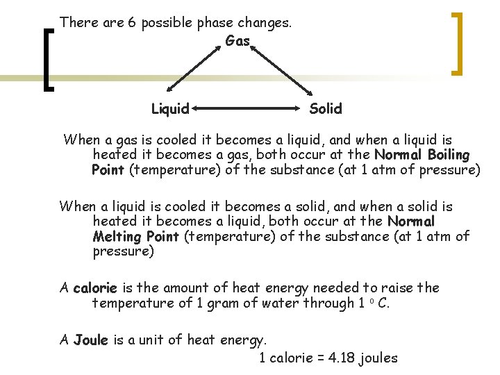 Unit 10 Solids Liquids Energy Temperature o C