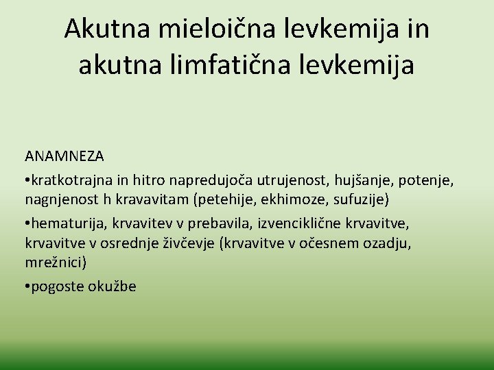 MALIGNI LIMFOMI Avtorji Katka Glamnik Gea Novak Darja