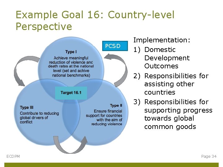 Policy Coherence for Sustainable Development and the SDGs