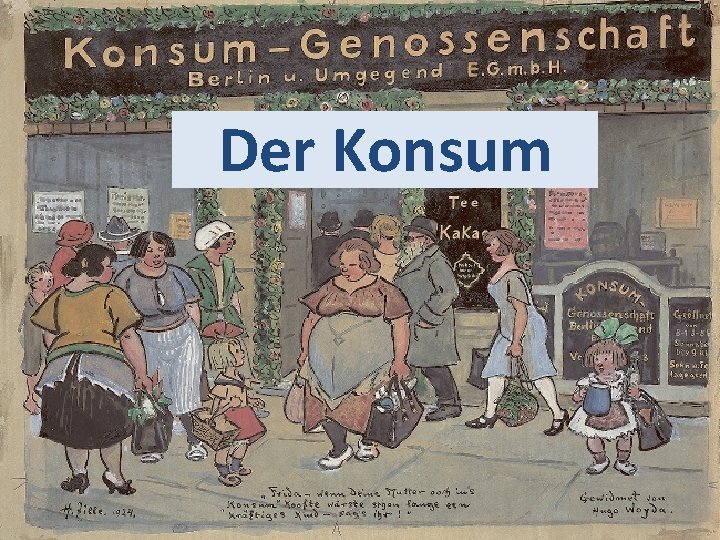 Der Konsum I Verschiedene Bedrfnisse Jeder Mensch hat