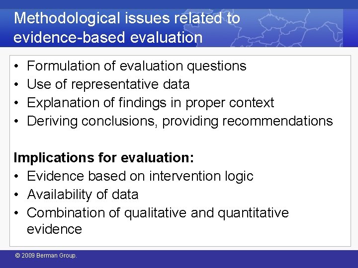 Evidencebased evaluation RNDr Jan Vozb Ph D partner