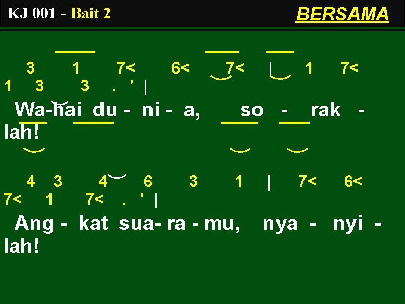 KJ 001 1 2 HALELUYA PUJILAH Syair dan