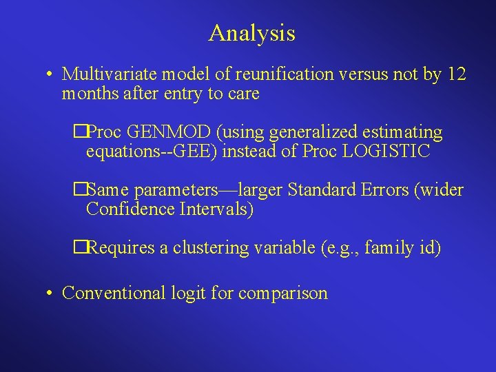 Reunification for Siblings in OutofHome Care Using a