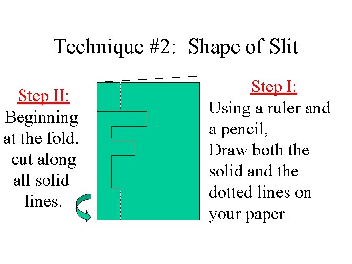 Its PopUp Time Technique 1 Angle of Crease