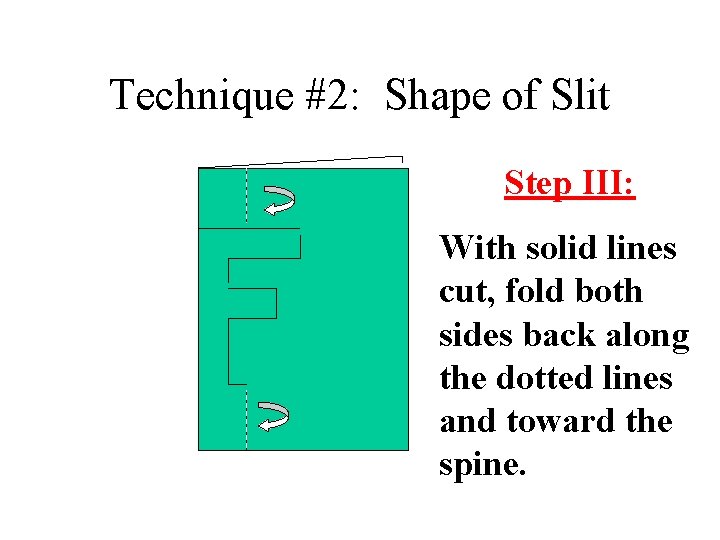 Its PopUp Time Technique 1 Angle of Crease