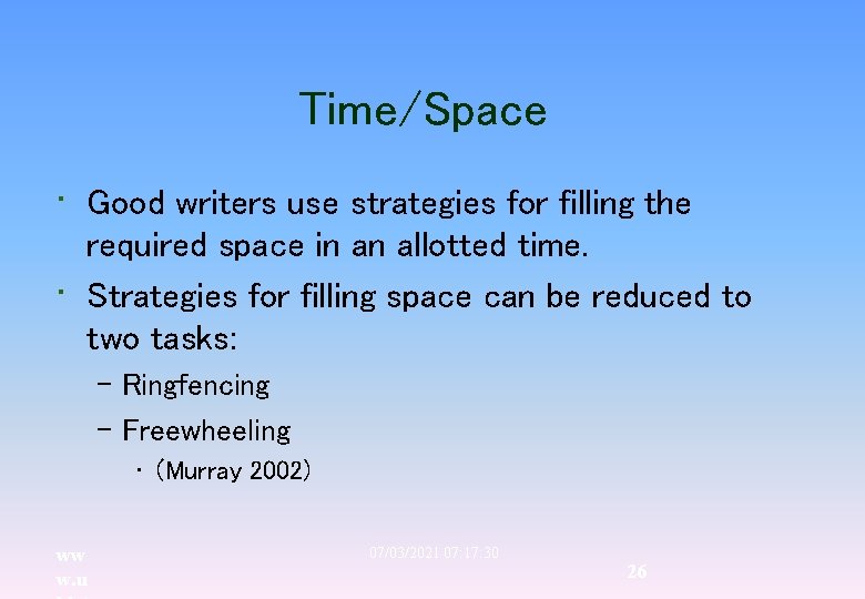 Introduction to Academic Writing Lawrence Cleary Codirector Regional