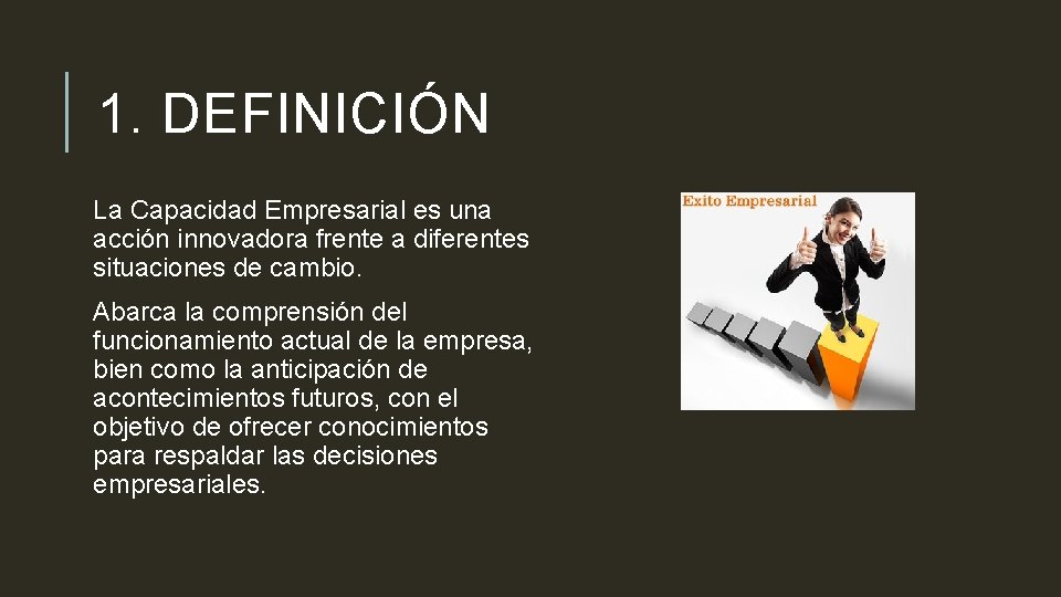 RAZONES PARA LA CAPACIDAD EMPRESARIAL Curso EPT Grado