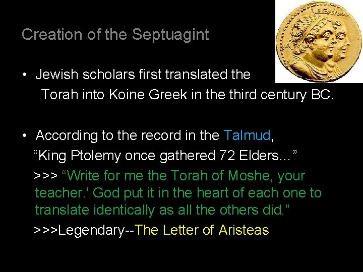 The Septuagint English Junior A Beverly Nick Evan