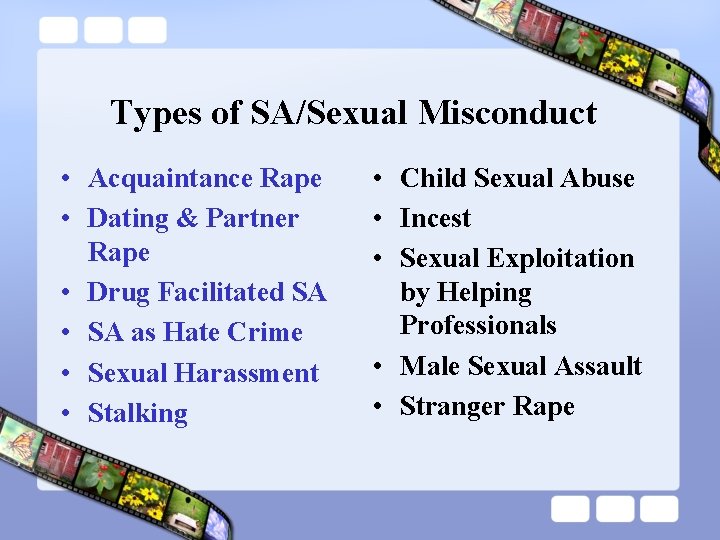 Sexual Assault Prevention Study Abroad Definition of Sexual