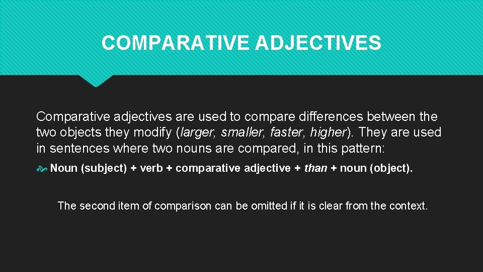 Comparatives and Superlatives Adjectives articles and phrases to
