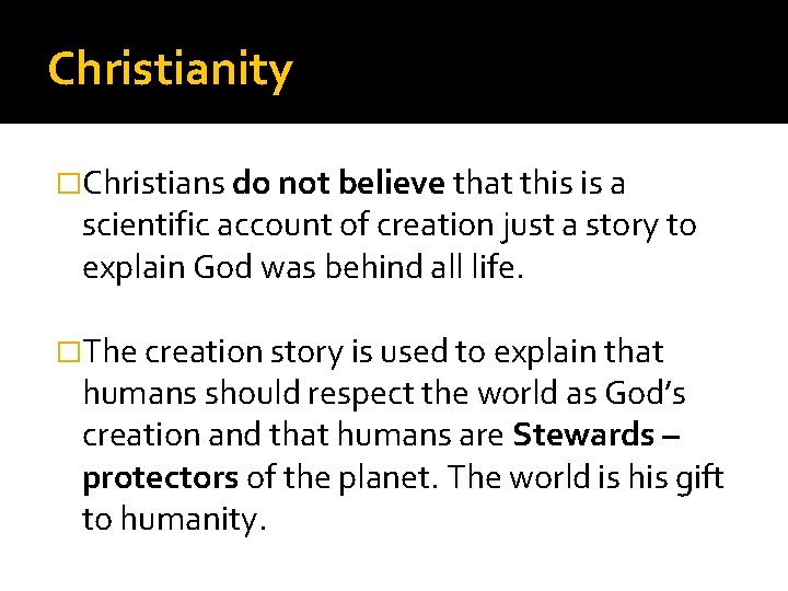 Religion and Planet Earth Creation Origins of Life