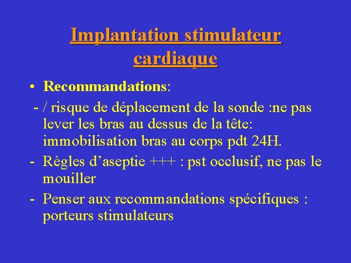 SOINS INFIRMIERS EN CHIRURGIE VASCULAIRE ET CARDIAQUE OBJECTIFS
