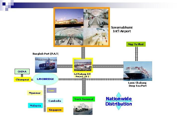 Suvarnabhumi Intl Airport Map Ta Phut Bangkok Port