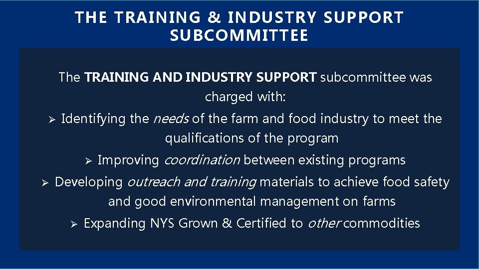 Introducing the New York State GROWN CERTIFIED PROGRAM