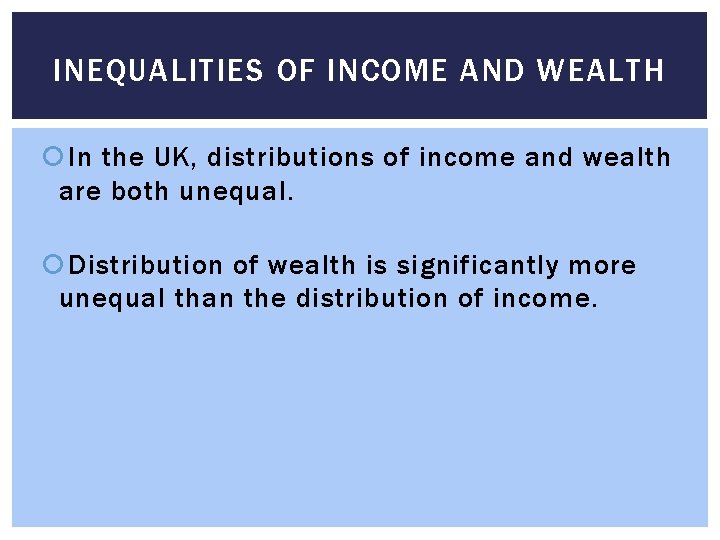 DISTRIBUTION OF INCOME AND WEALTH A 2 Economics